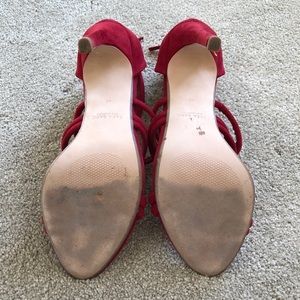 Zara | Shoes | Zara Knotted High Heel Sandals In Burgundy Red | Poshmark